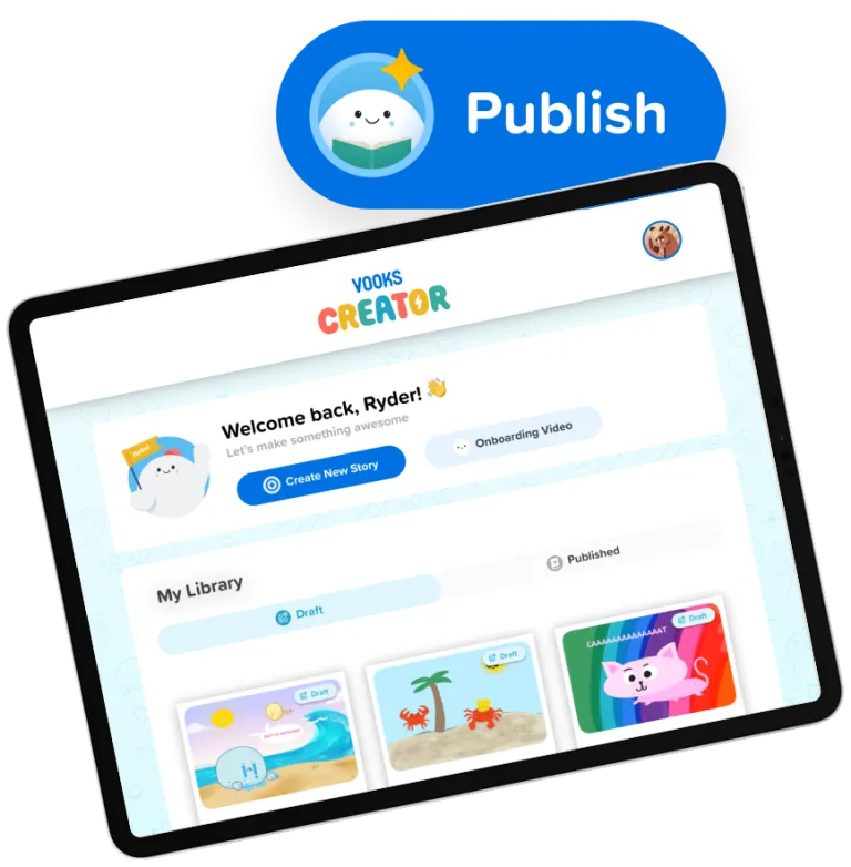 Vooks Creator: Kids Story Making App | Draw, Record & Share