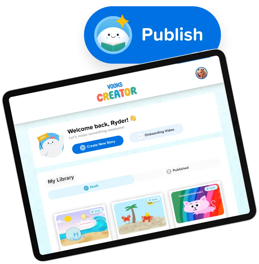 Vooks Creator: Kids Story Making App | Draw, Record & Share